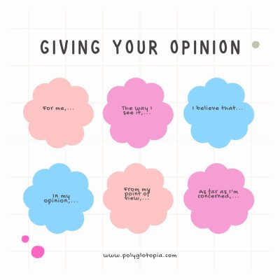Giving your opinion | Polyglotopia